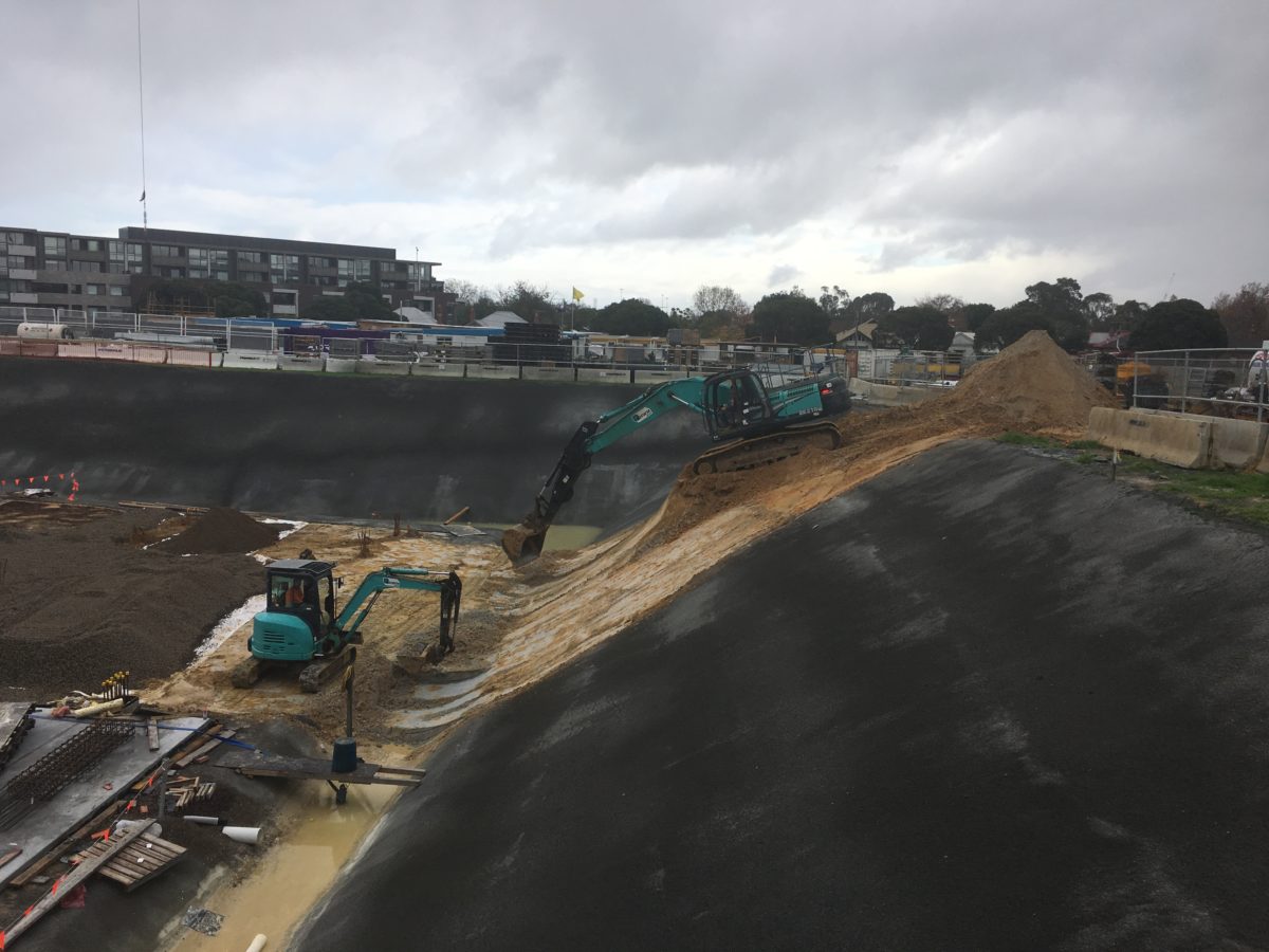 Rock & soil stabilisation- Retaining Walls Spraying - Shotcrete Melbourne